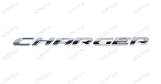 Dodge Charger Chrome Rear Trunk 3D Alloy Metal Letters Stickers
