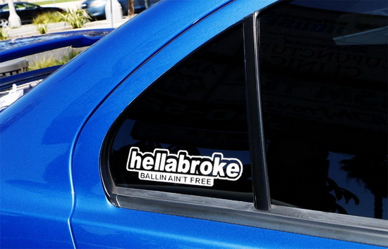 JDM Hellabroke Culture Car Windows Bumper Vinyl Sticker Decal Graphics